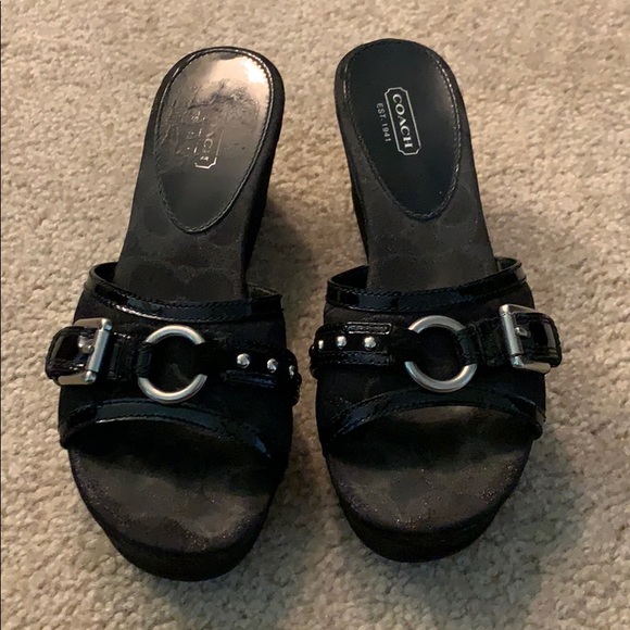 Coach | Shoes | Coach Slides Black | Poshmark